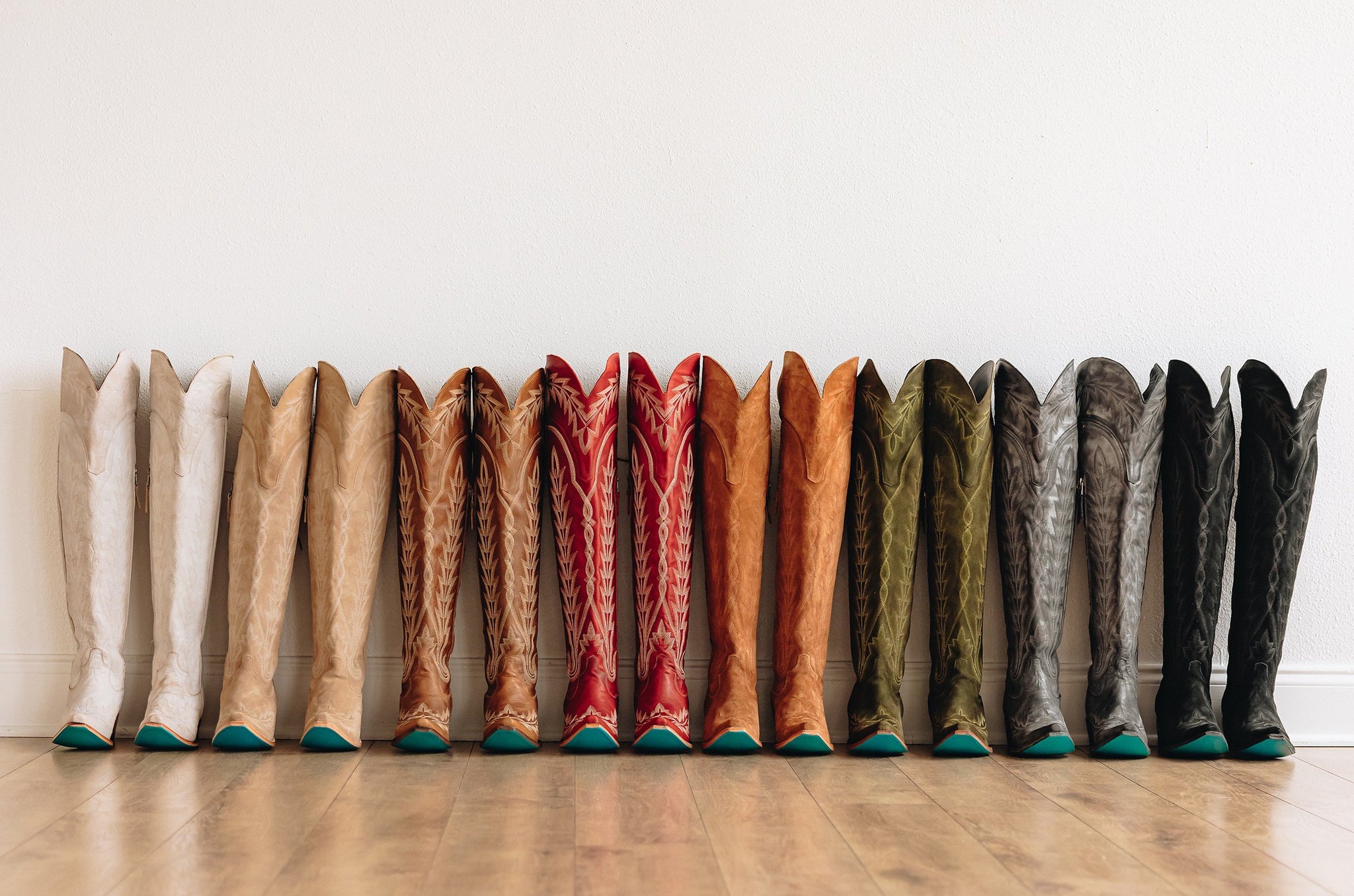 Over the Knee Boots - OTK Cowgirl Boots Handcrafted by Lane