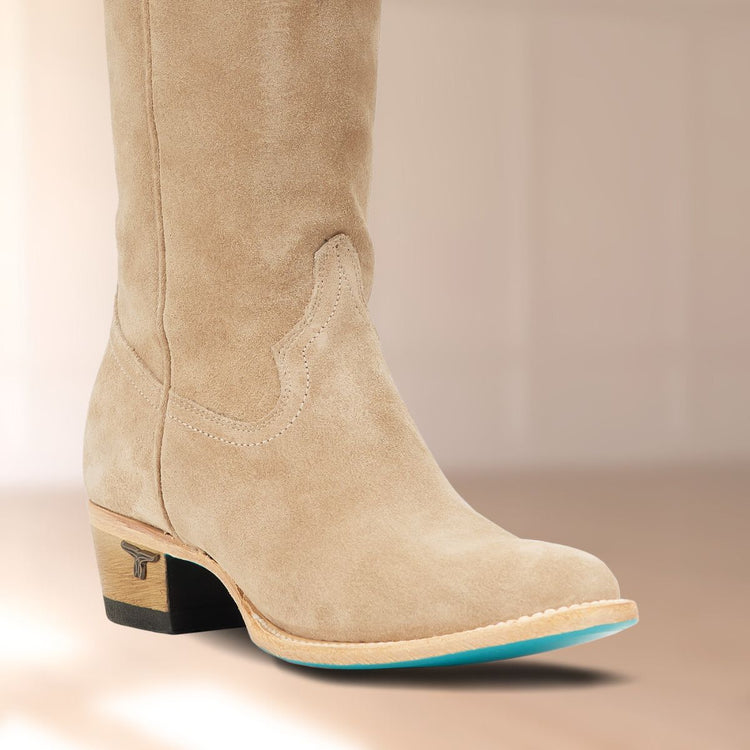Plain Jane Bootie in Pale Ivory Womens Western Ankle Boots – Lane Boots