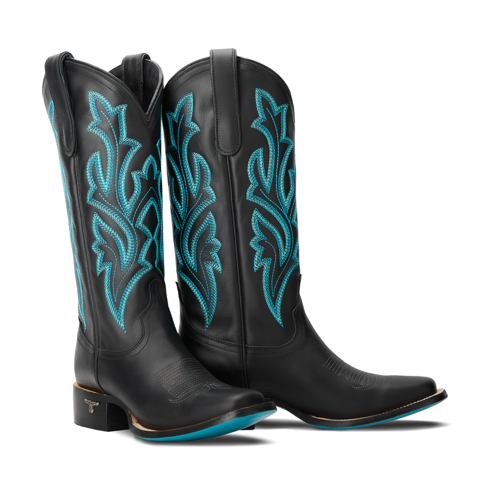 Classic Square Boot - Jet Black