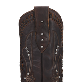 Cossette Boho Western Boot Cognac Brown Womens Cowgirl Boots Snip Toe