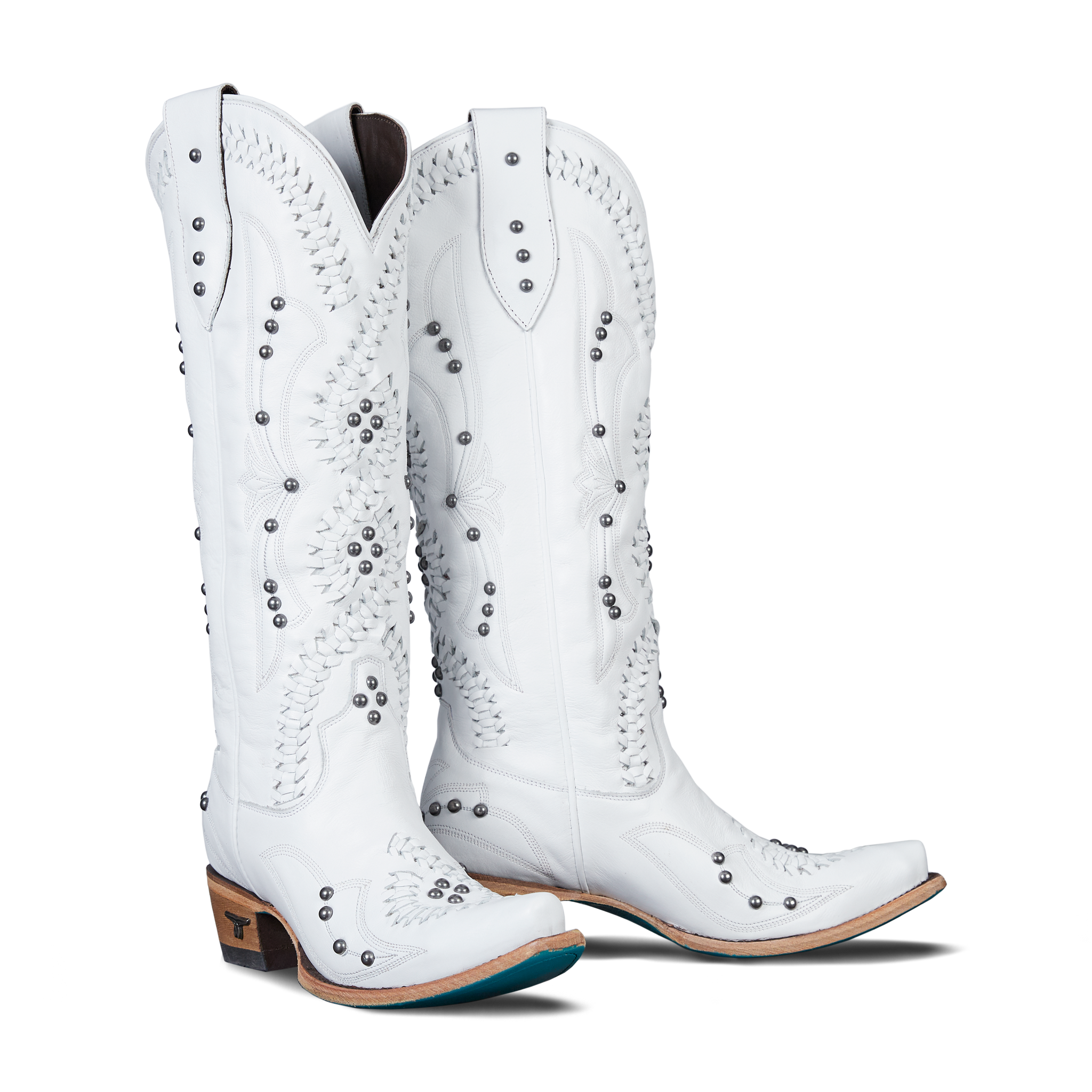 Cossette Boho Western Boot | Womens White Cowgirl Boots Snip Toe
