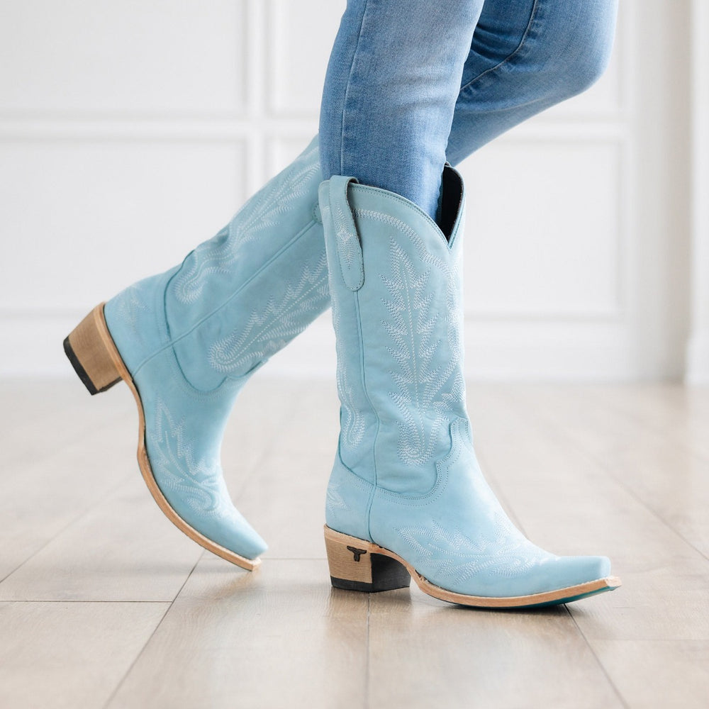 Lexington Boot | Powder Blue Snip Toe Women's Cowboy Boots