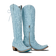 Reverie Tall Light Blue Knee High Snip Toe Boot Women's Cowboy Boots