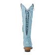 Reverie Tall Light Blue Knee High Snip Toe Boot Women's Cowboy Boots
