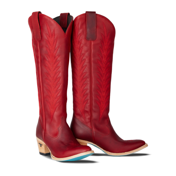 Jentry Knee High Boot - Smoldering Ruby