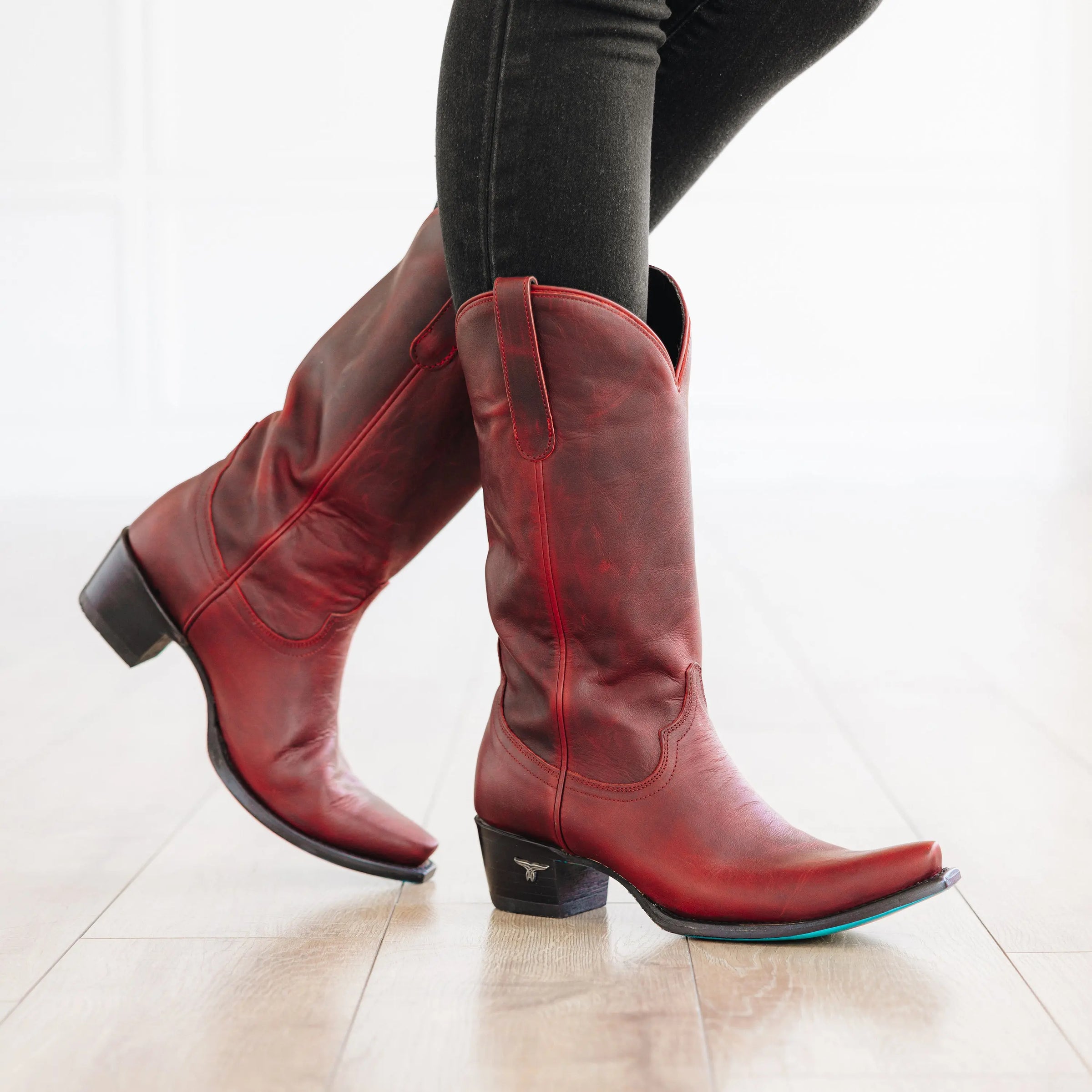 Emma Jane Boot | Red Snip Toe Women's Cowboy Boots