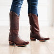 Emma Jane Boot | Cognac Tan Snip Toe Women's Cowboy Boots