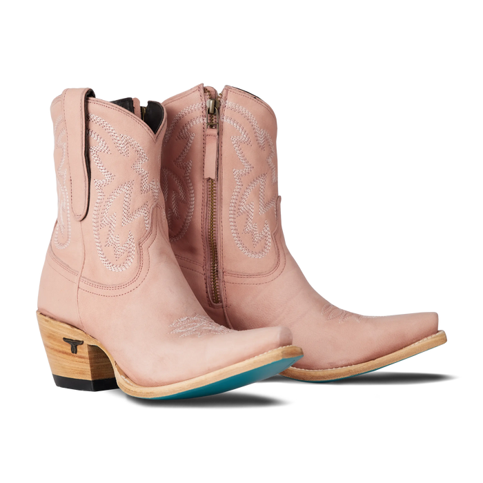 Smokeshow Bootie x Marijka Blush Pink Women's Ankle Boot Snip Toe Fashion
