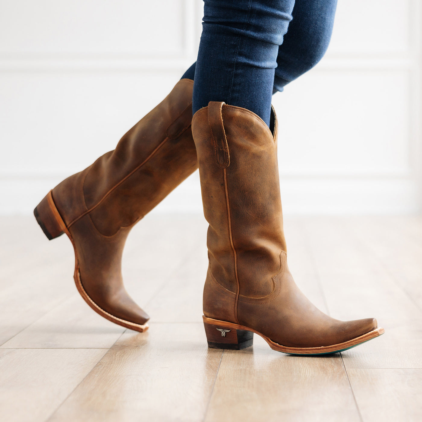 On Sale - Emma Jane Boot | Burnt Caramel Snip Toe Women's Cowboy Boots
