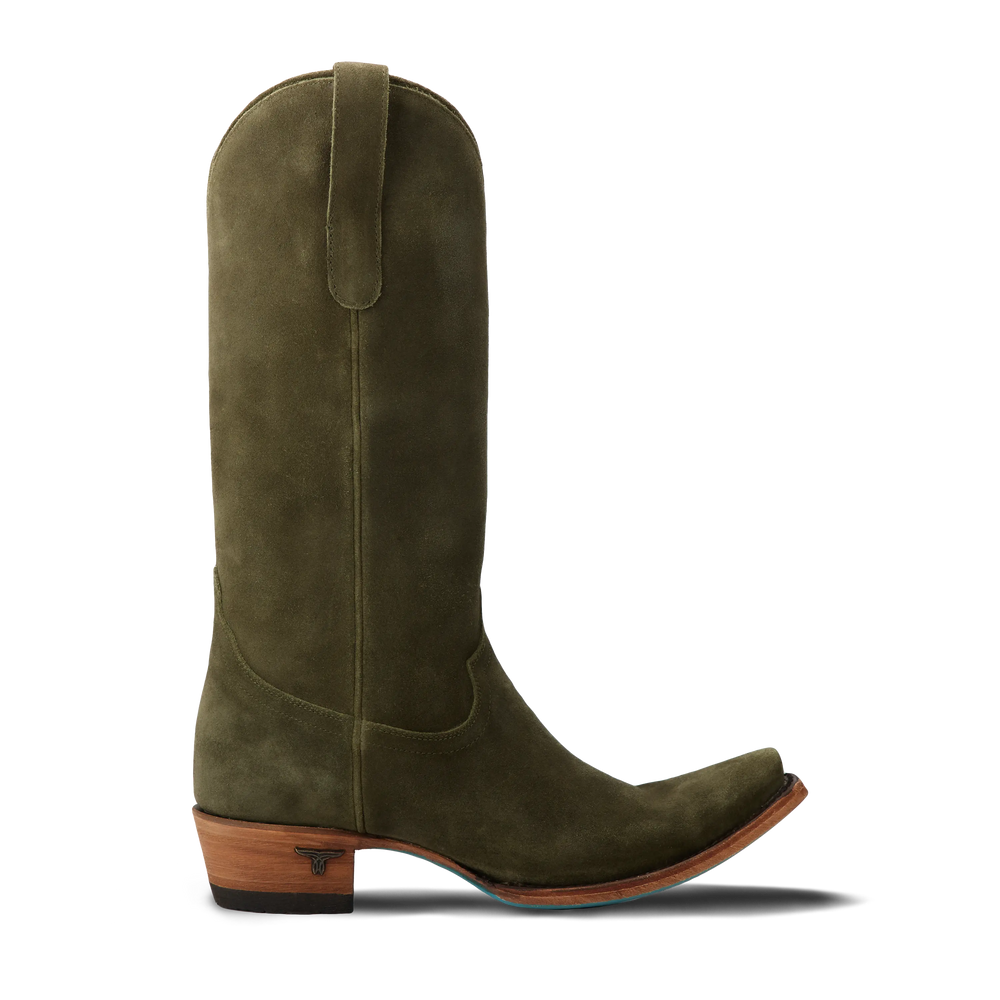 Emma Jane in Olive Suede