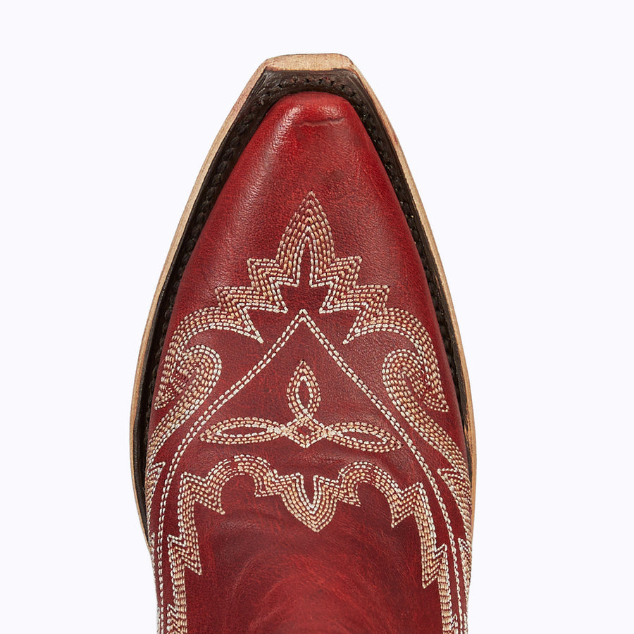 Lexington Over the Knee Boot | Snip Toe Women's Red Cowboy Boots – Lane Boots